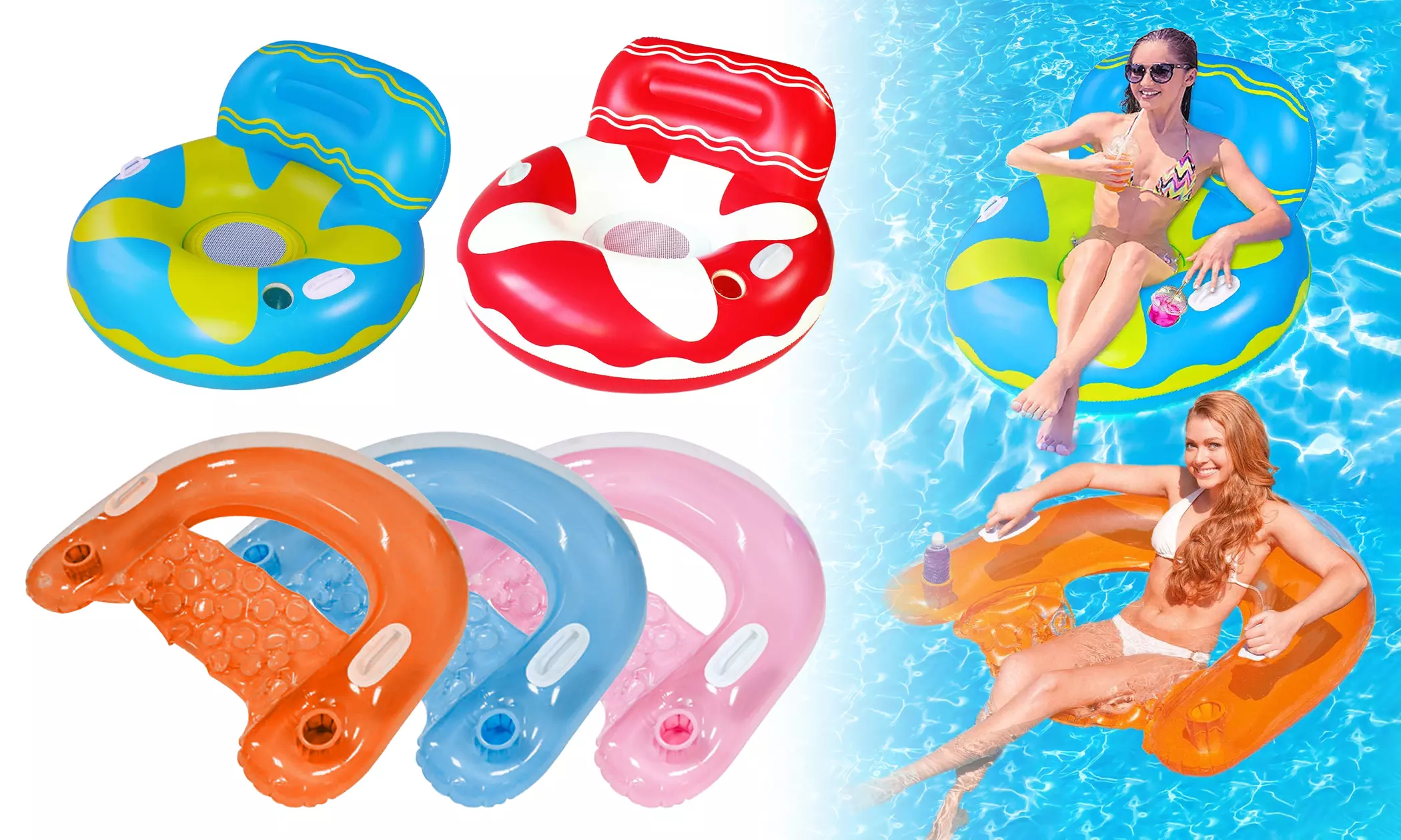 Pool Floats Adult Inflatable ... | Groupon Goods