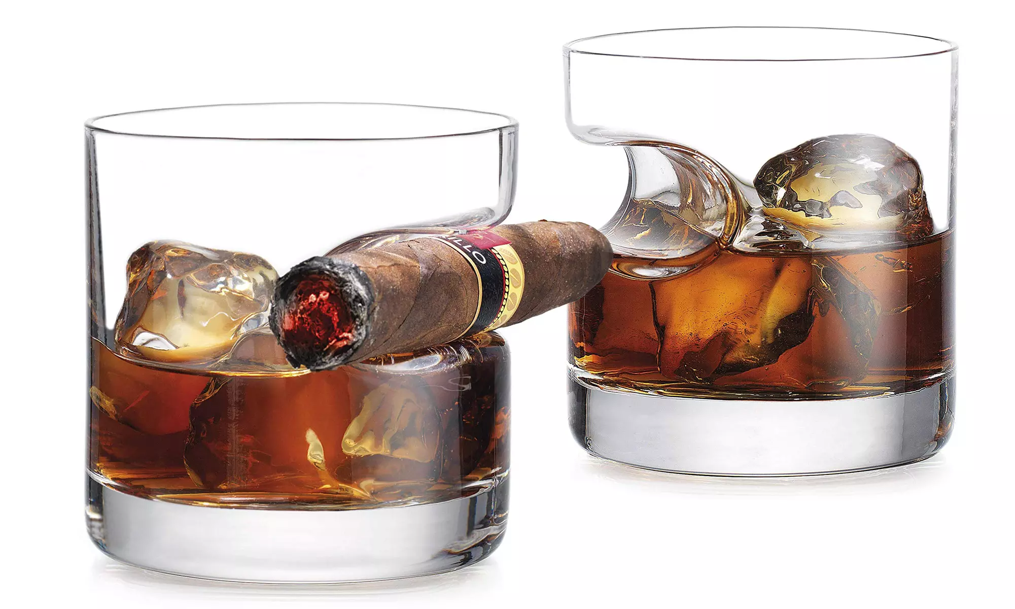 Whiskey Glass with Built-in C... | Groupon Goods