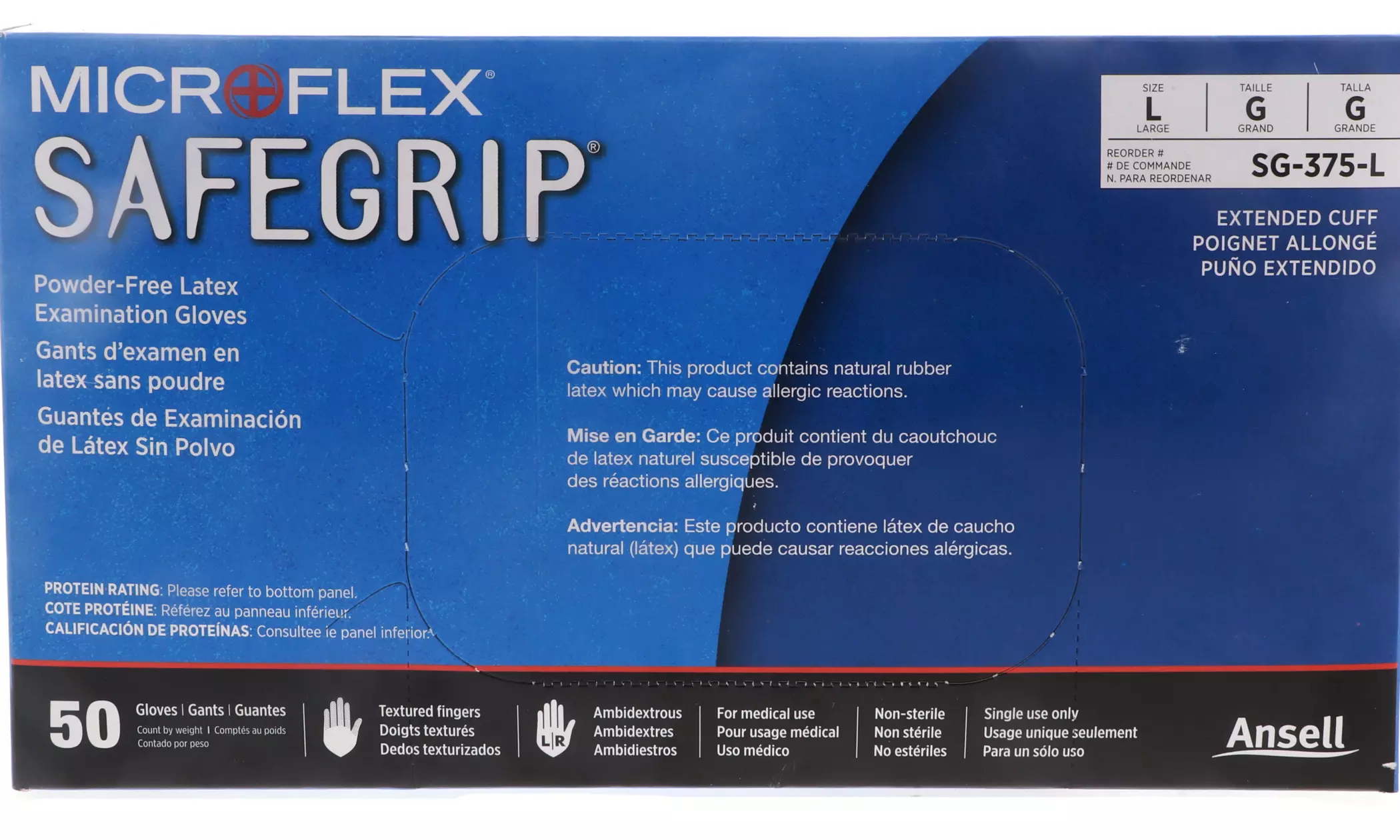 Microflex Safegrip Powder-Fre... | Groupon Goods