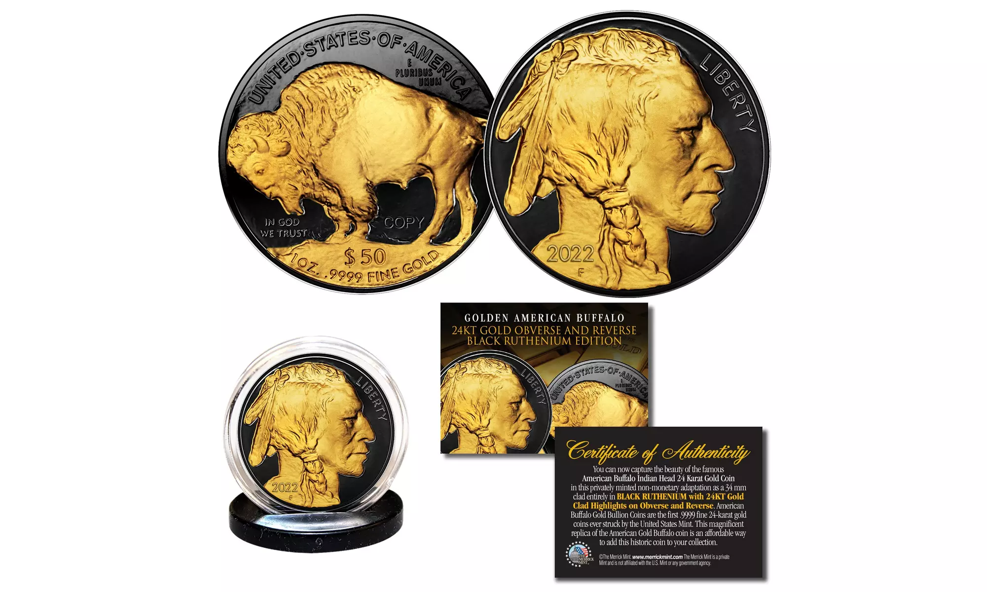 2022 Black Ruthenium/24K Gold... | Groupon Goods