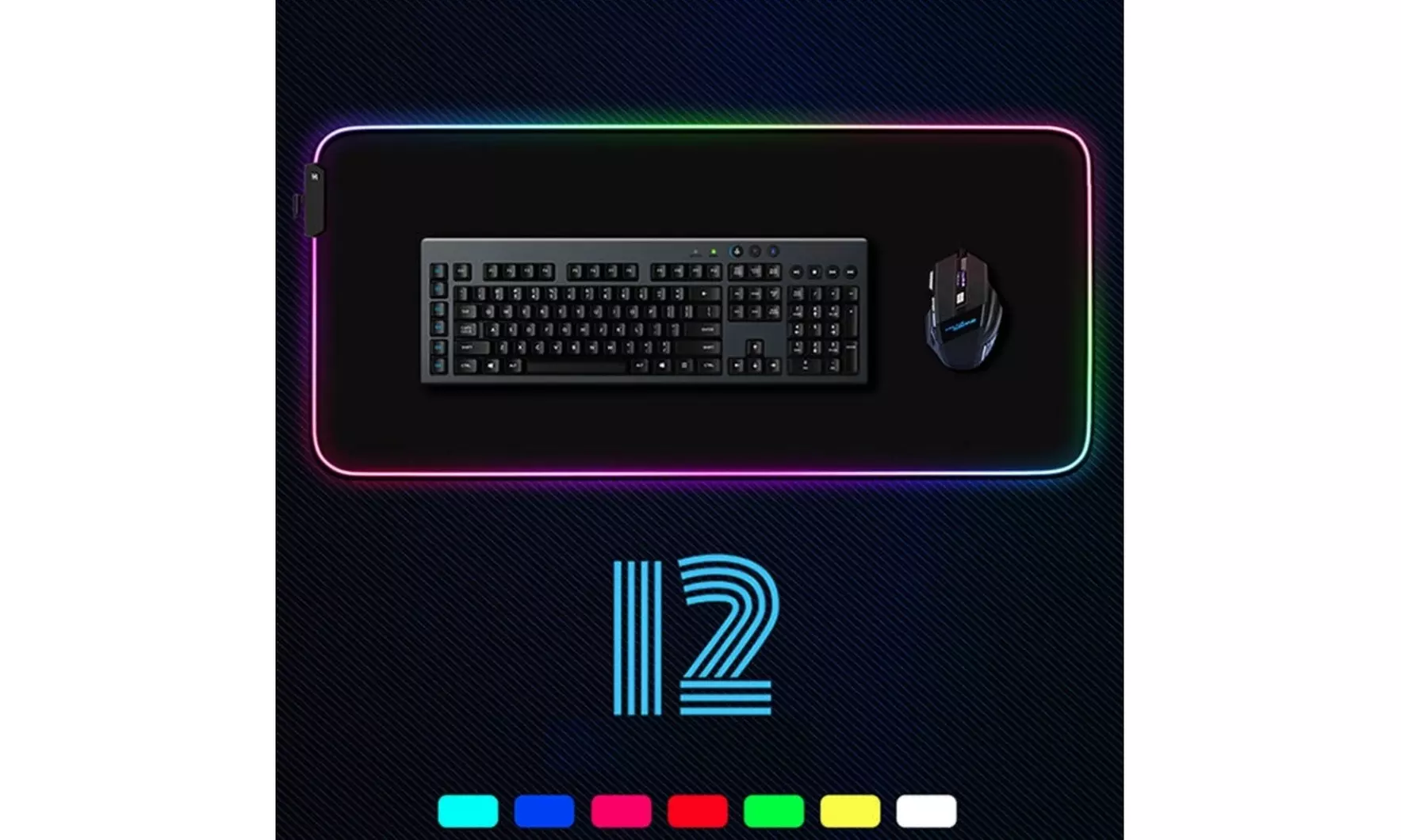 LED Gaming Mouse Pad Color Ch... | Groupon Goods
