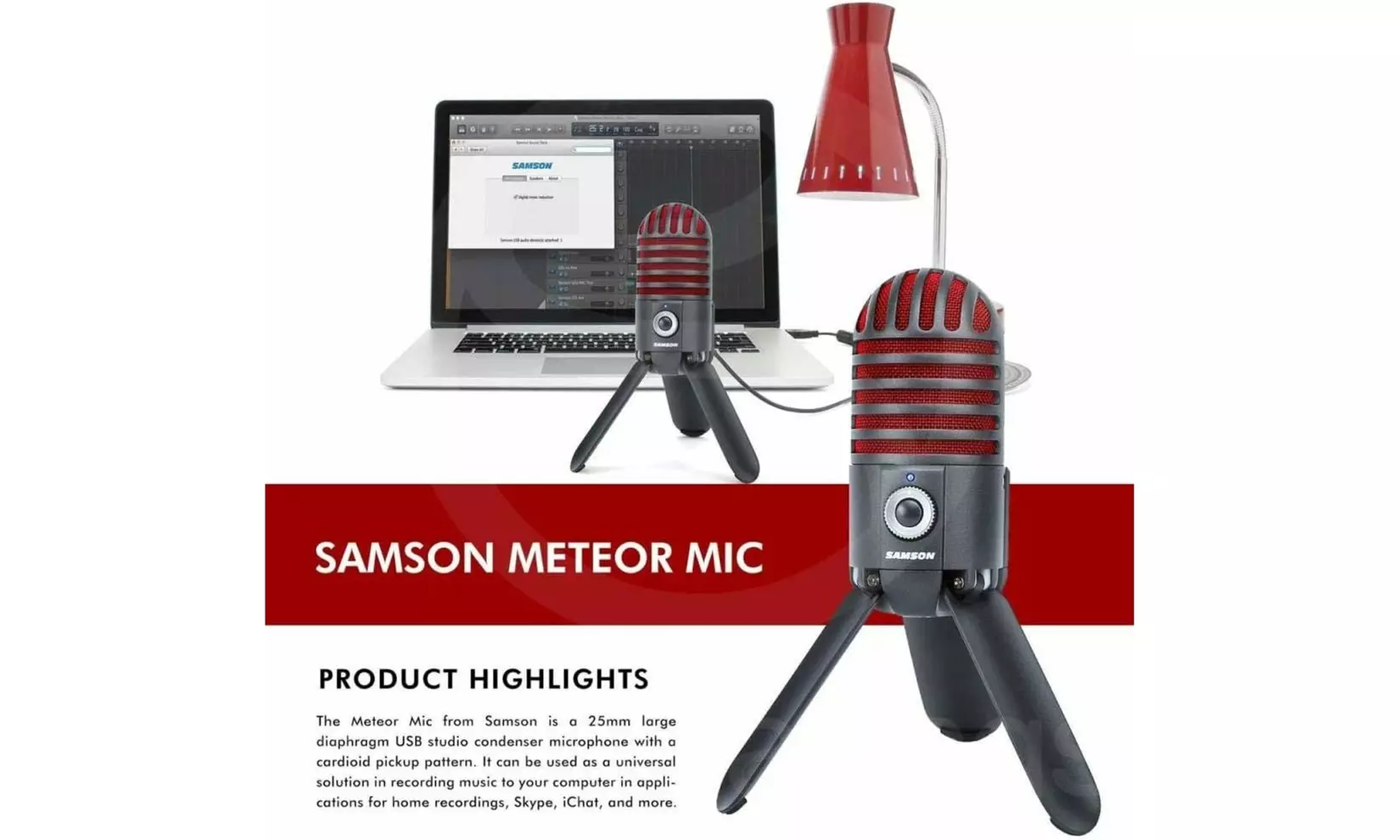 Samson Meteor Mic USB Studio ... | Groupon Goods