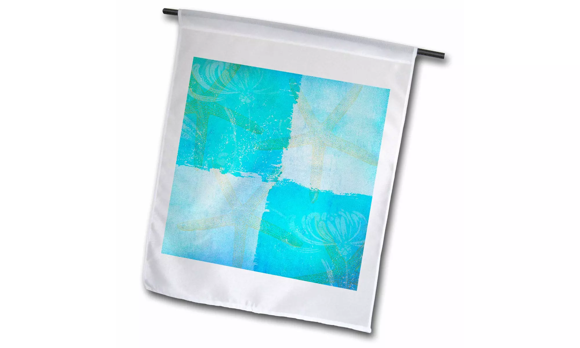 Garden Flag Aqua and Blue St... | Groupon Goods
