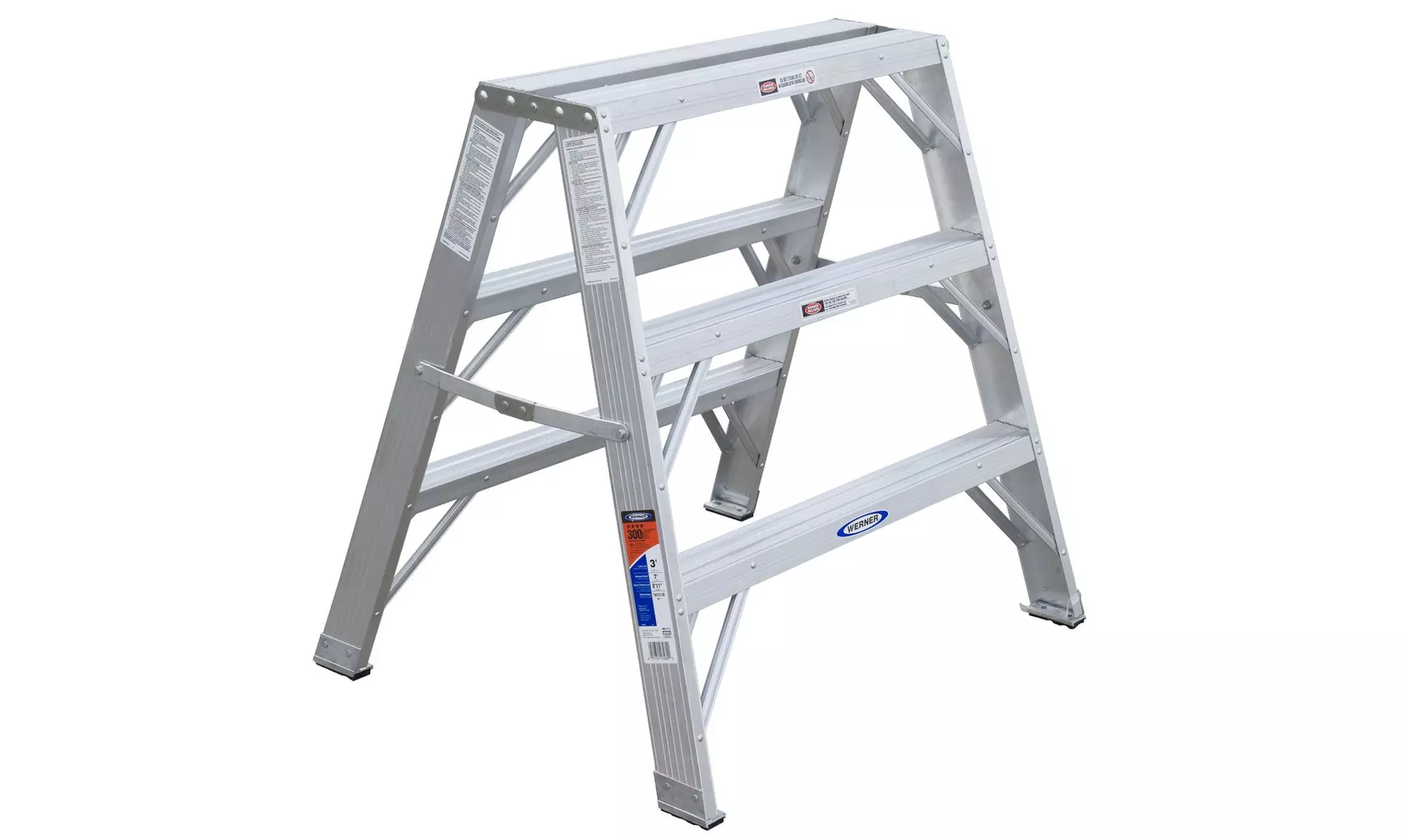3 Steps, Aluminum Step Ladder... | Groupon Goods