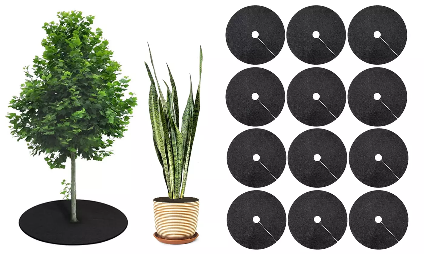 12 Pcs Non-Woven Tree Mulch R... | Groupon Goods