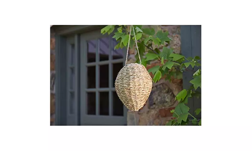 Woven Reed and Rope 10" Hangi... | Groupon Goods