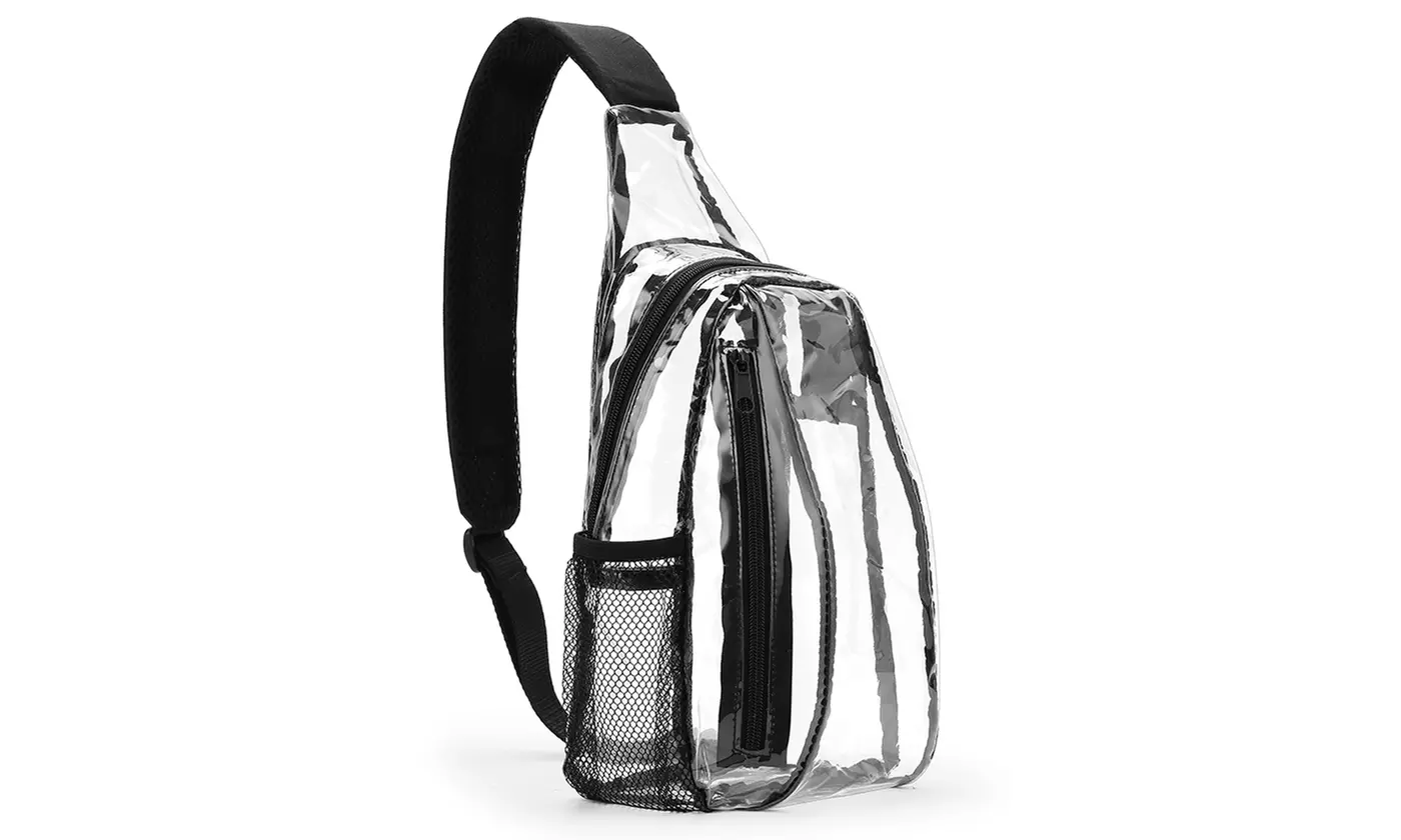 Clear PVC Sling Bag Transpare... | Groupon Goods