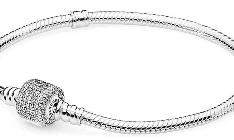 PANDORA Moments Silver Signat... | Groupon Goods