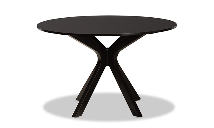 Kenji Round Wood Dining Table | Groupon