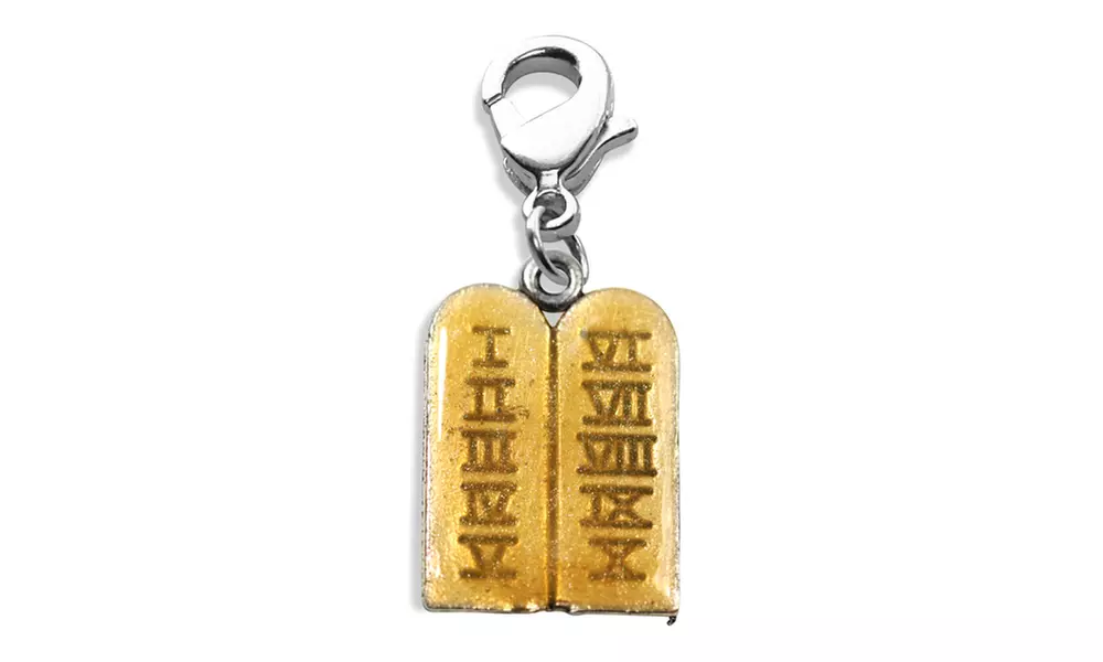 Ten Commandments Charm Dangle... | Groupon Goods