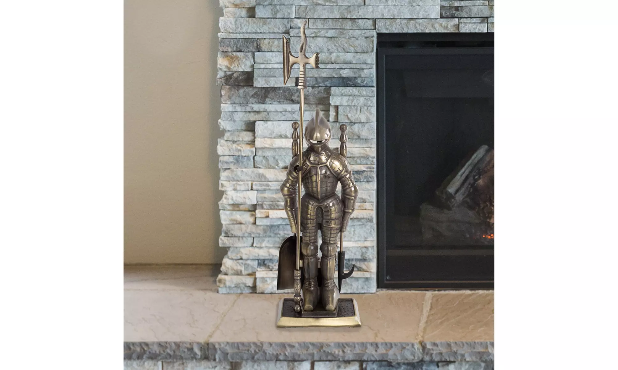Medieval Knight Fireplace Too... | Groupon Goods