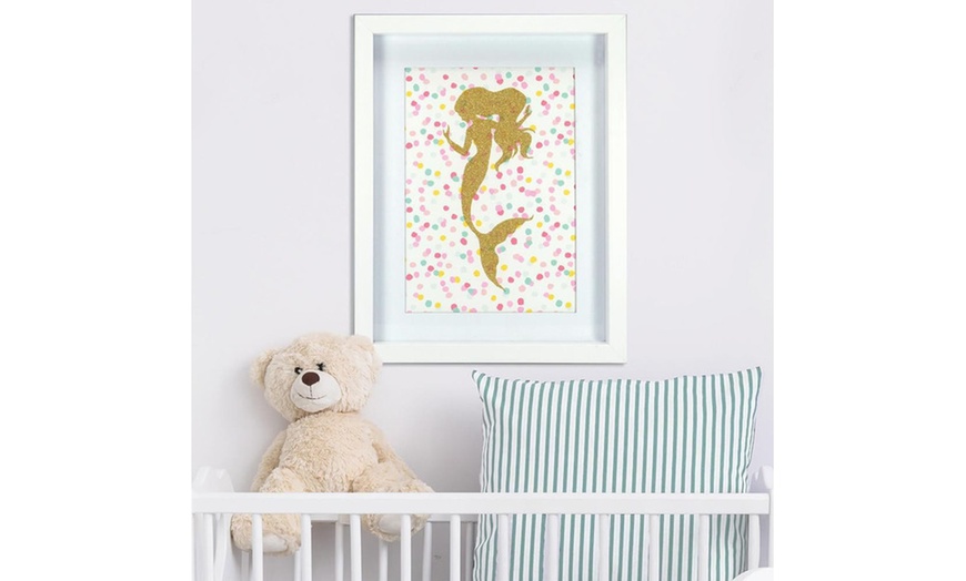 Roommates wall Decor Glitter Mermaid Frame with Glitter | Groupon