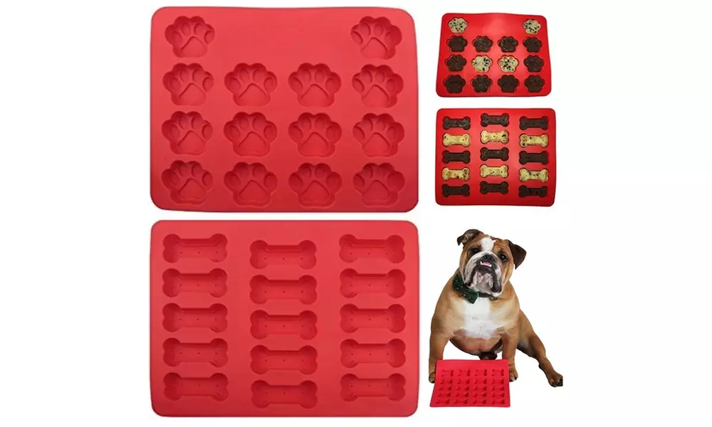 Dog Bone & Paw Silicone Trays | Groupon Goods