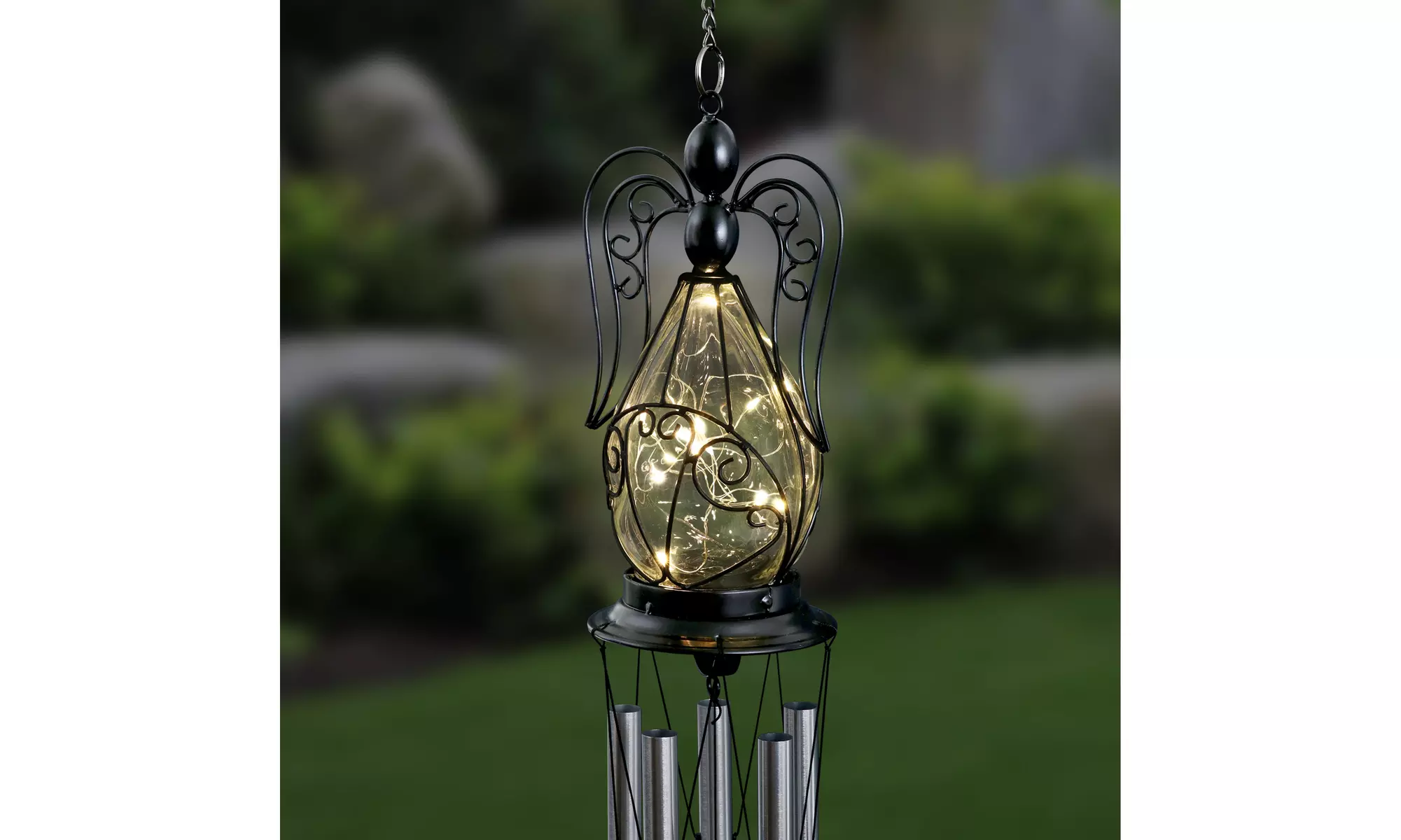 Exhart Solar Angel Glass and ... | Groupon Goods