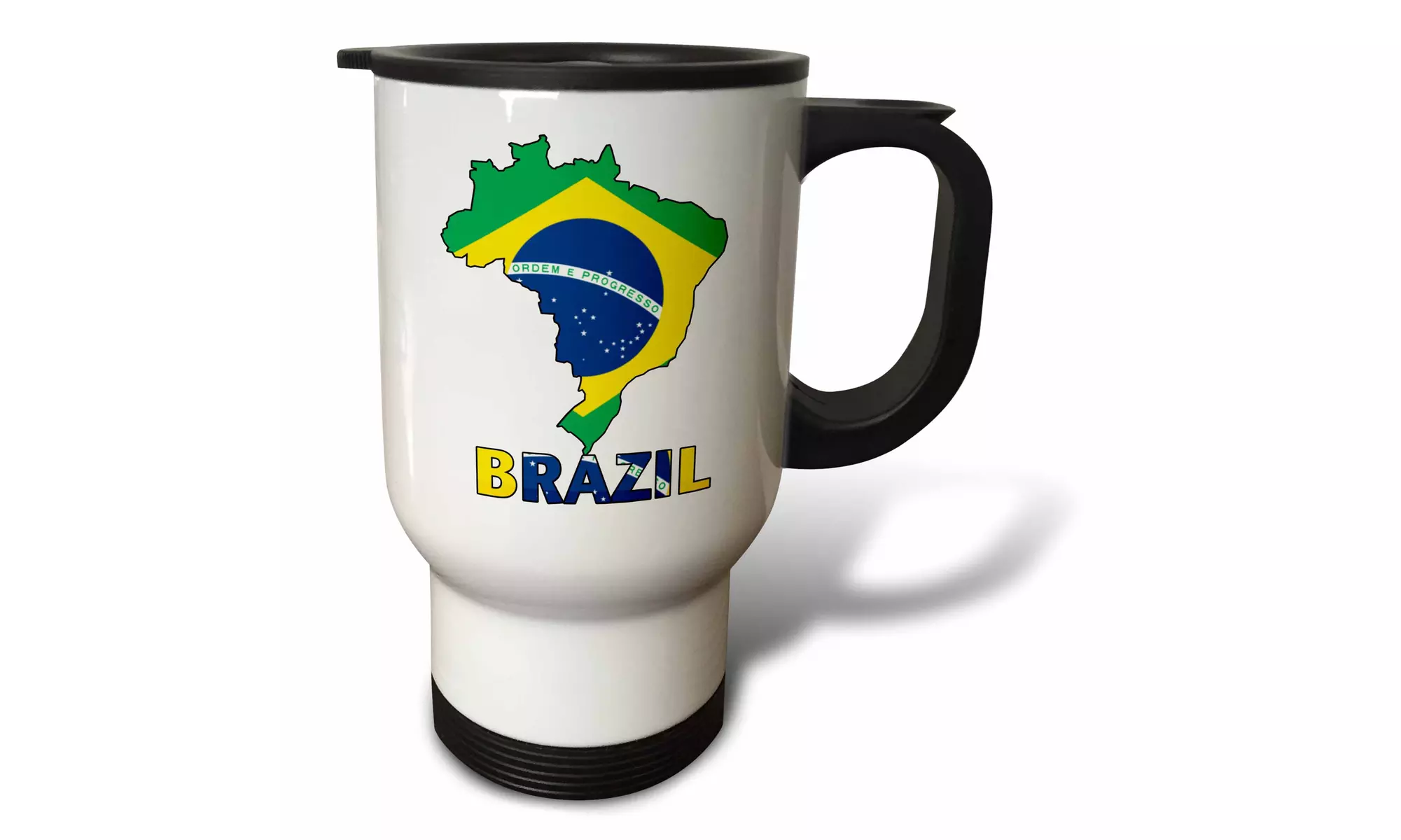 Travel Mug Brazilian flag in... | Groupon Goods