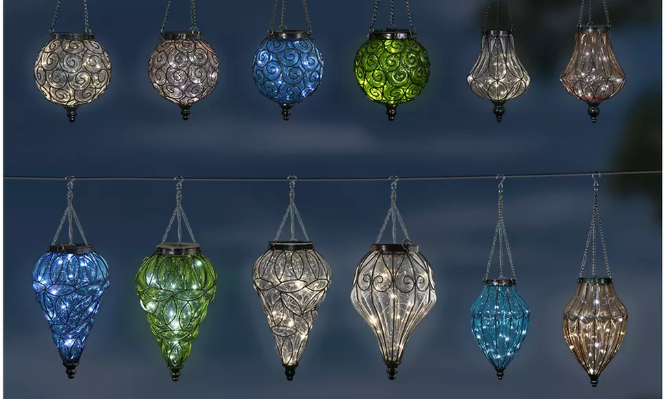 Exhart Solar Hanging Glass La... | Groupon Goods