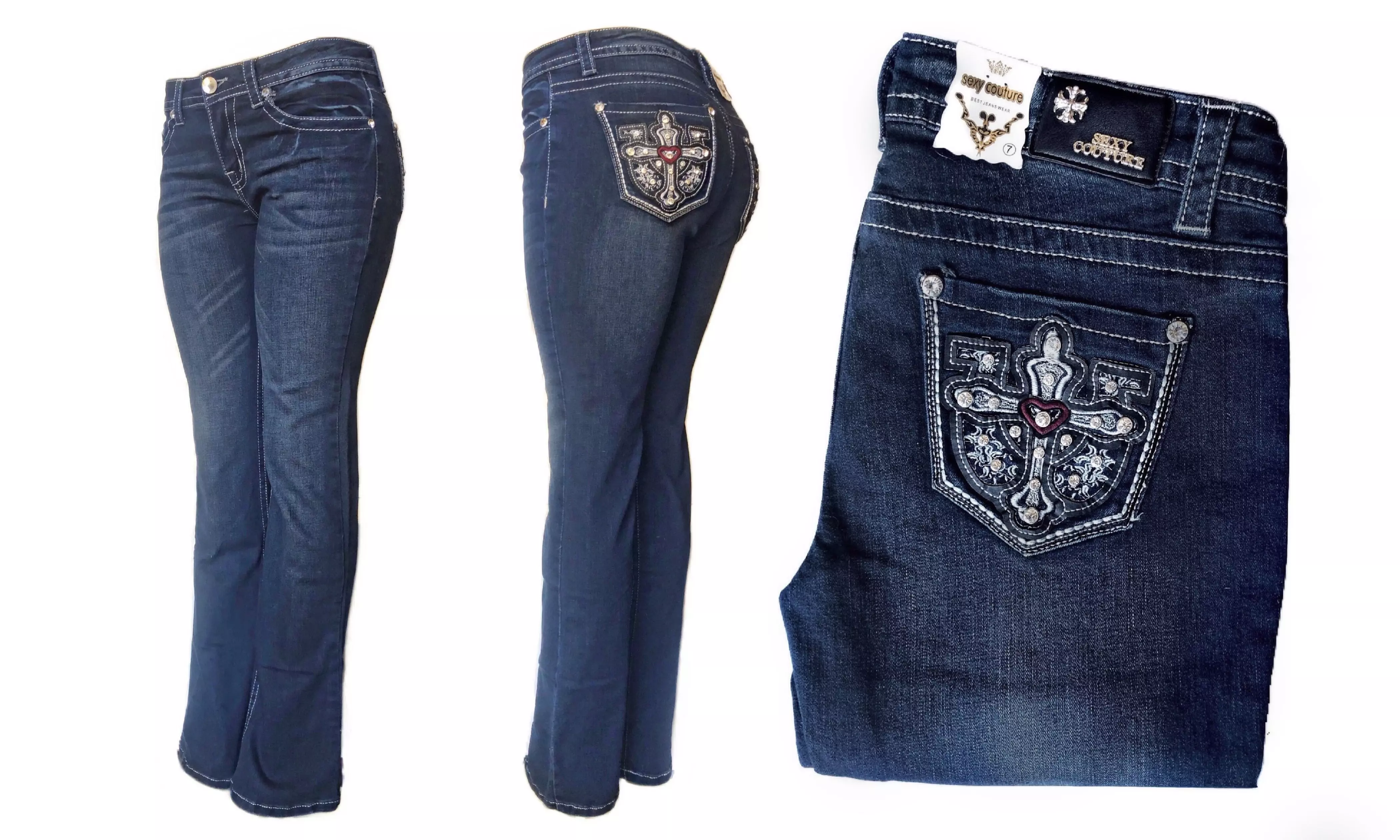 Mid-Rise Sexy Boot-Cut Denim ... | Groupon Goods