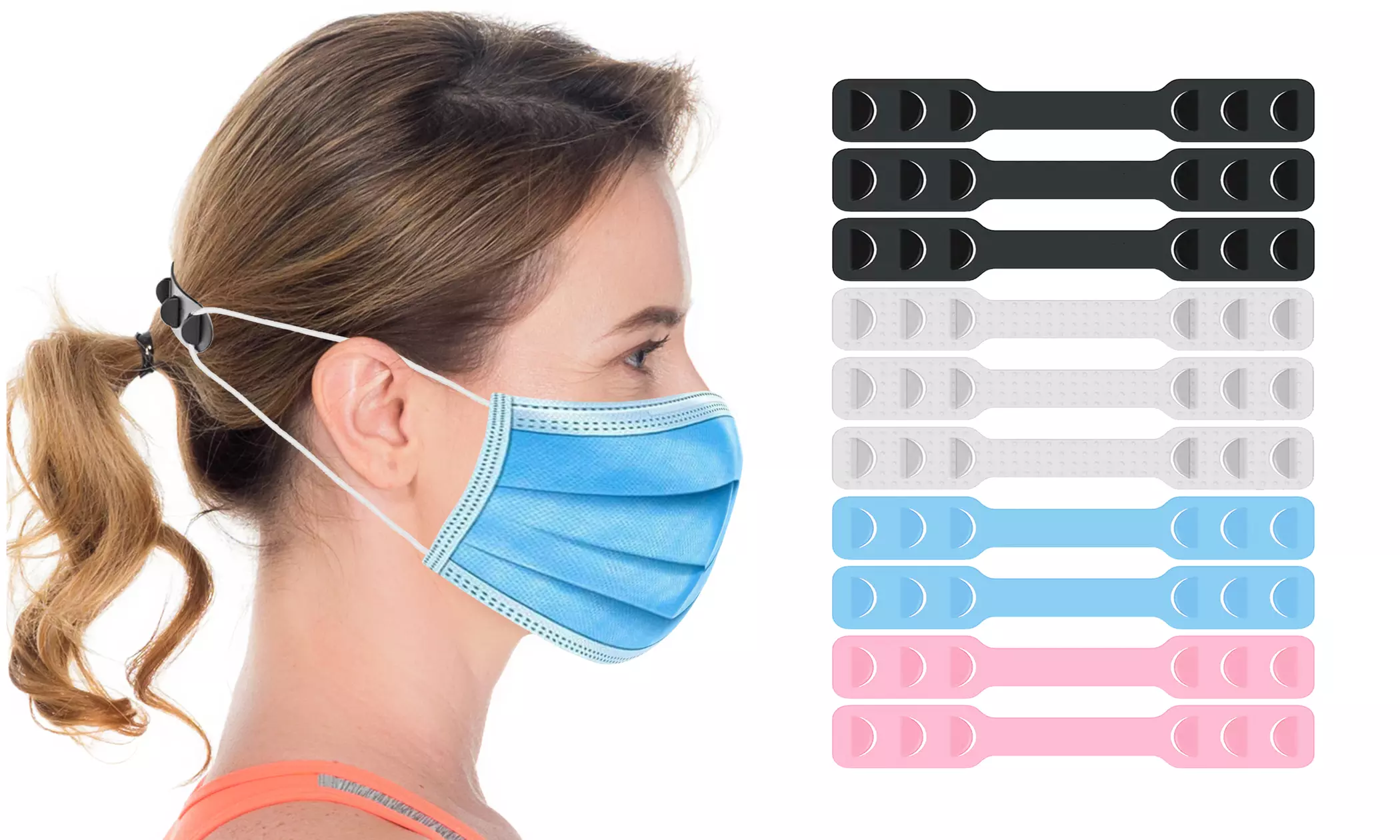 10-Pack : Mask Strap Extender... | Groupon Goods