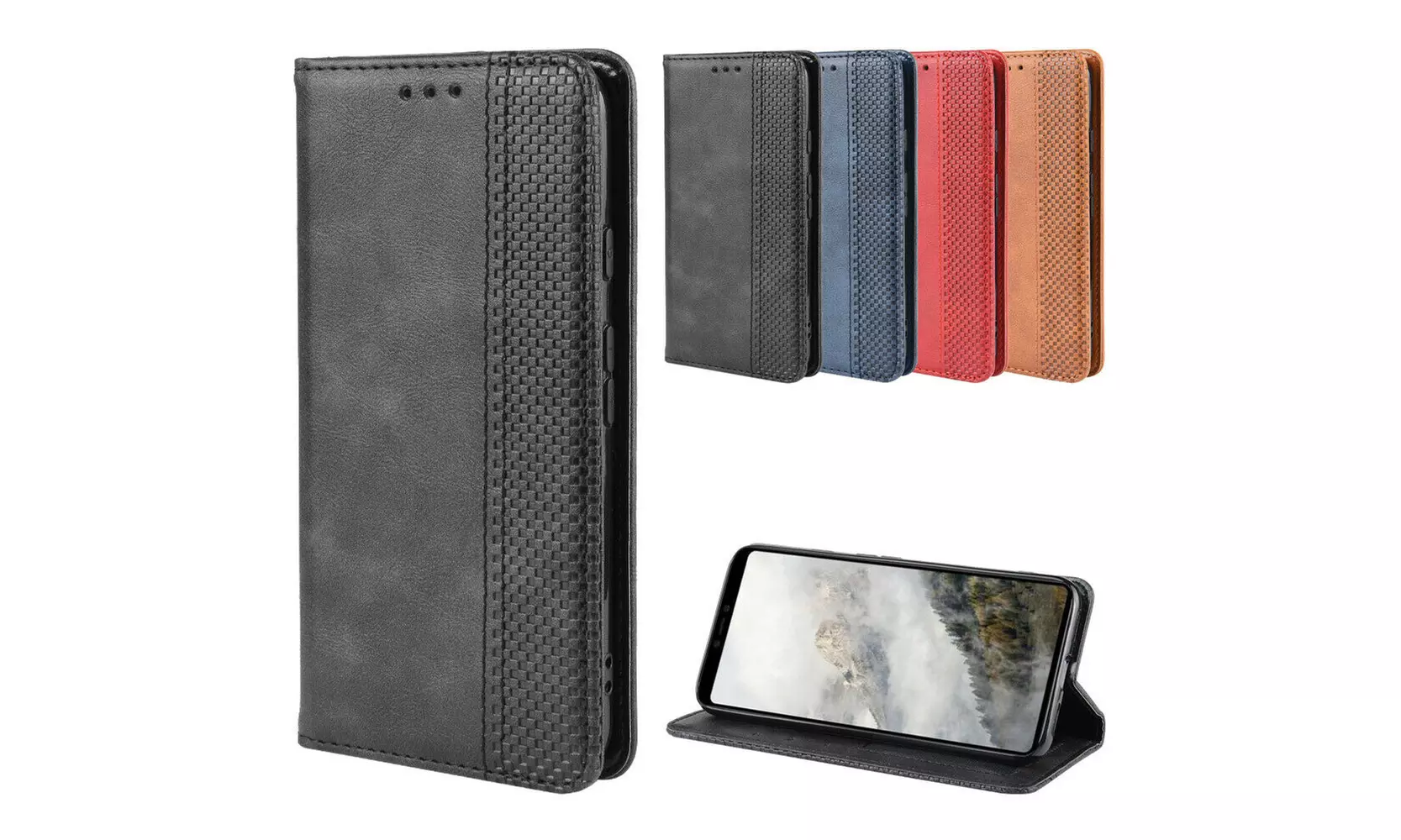 Leather Magnetic Flip Wallet ... | Groupon Goods
