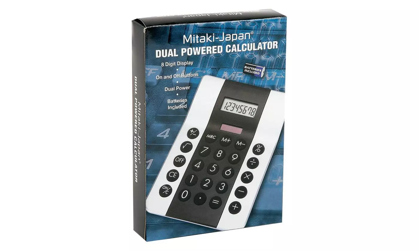 Dual-Powered Calculator | Groupon Goods