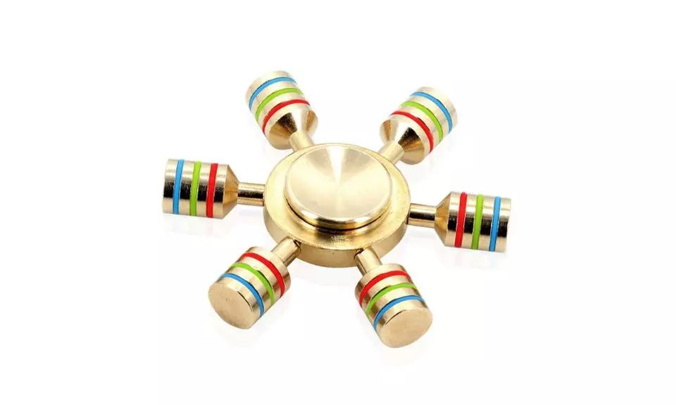 Rainbow Colored Fidget Spinner | Groupon Goods
