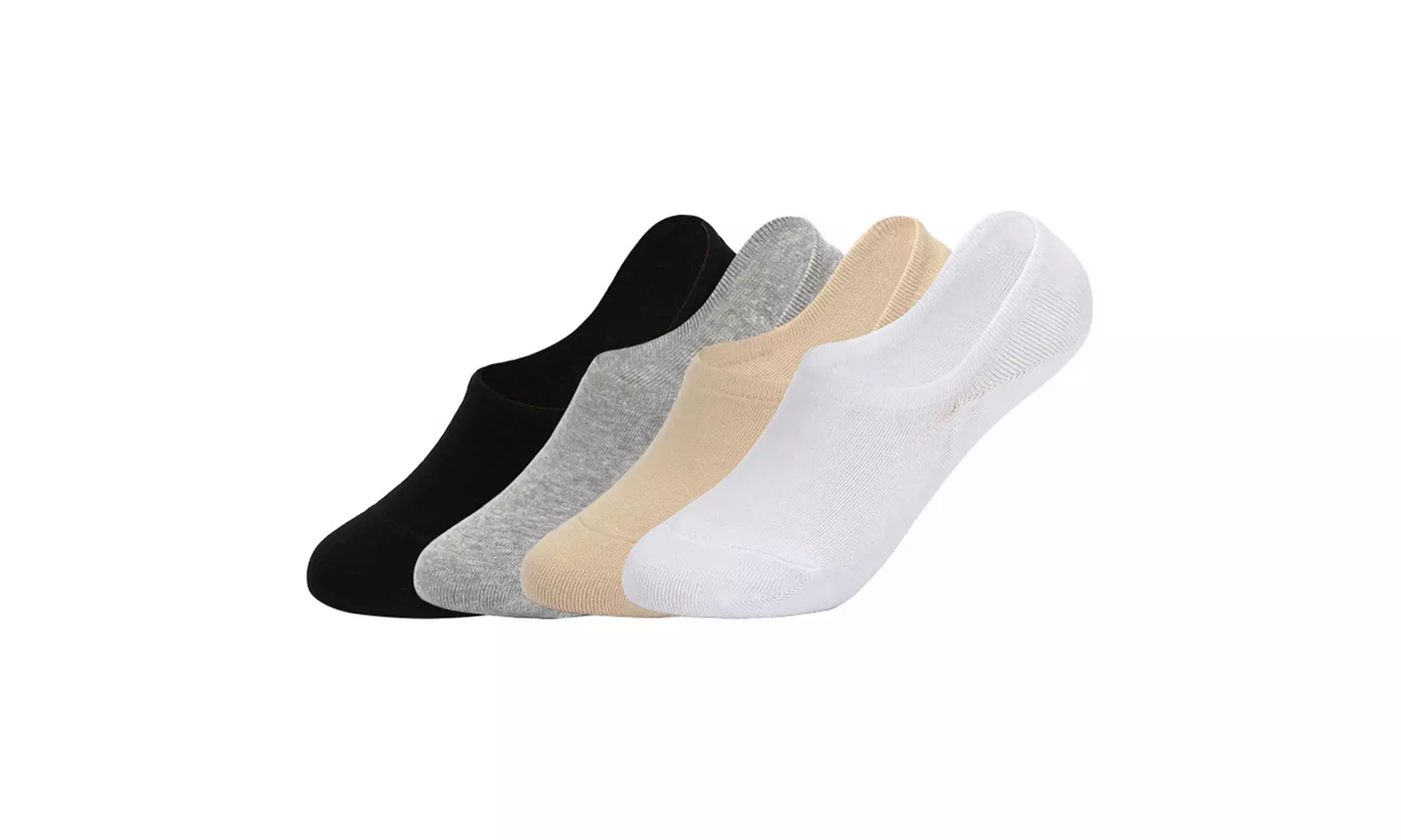 4 Pairs No Show Socks Womens ... | Groupon Goods