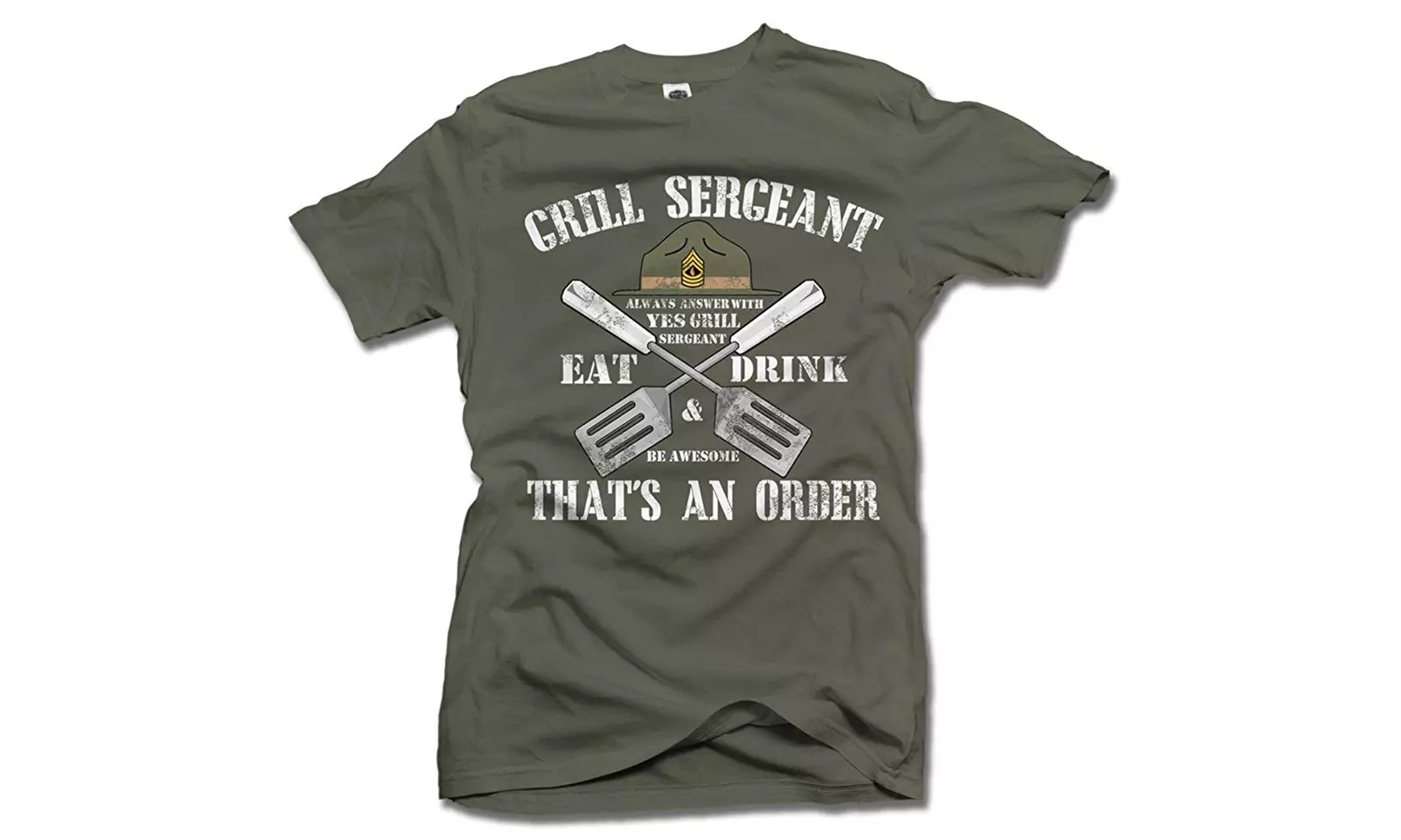 Grill Sergeant BBQ T-Shirt Me... | Groupon Goods