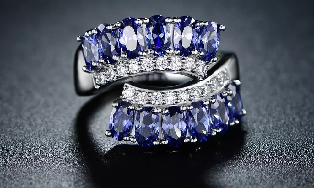 Lab-Created Tanzanite Ring | Groupon Goods