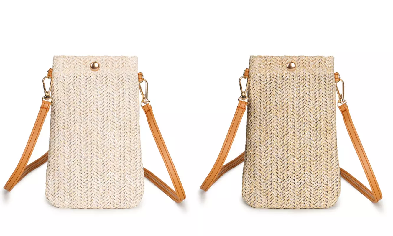 Women Rattan Woven Straw Knit... | Groupon Goods