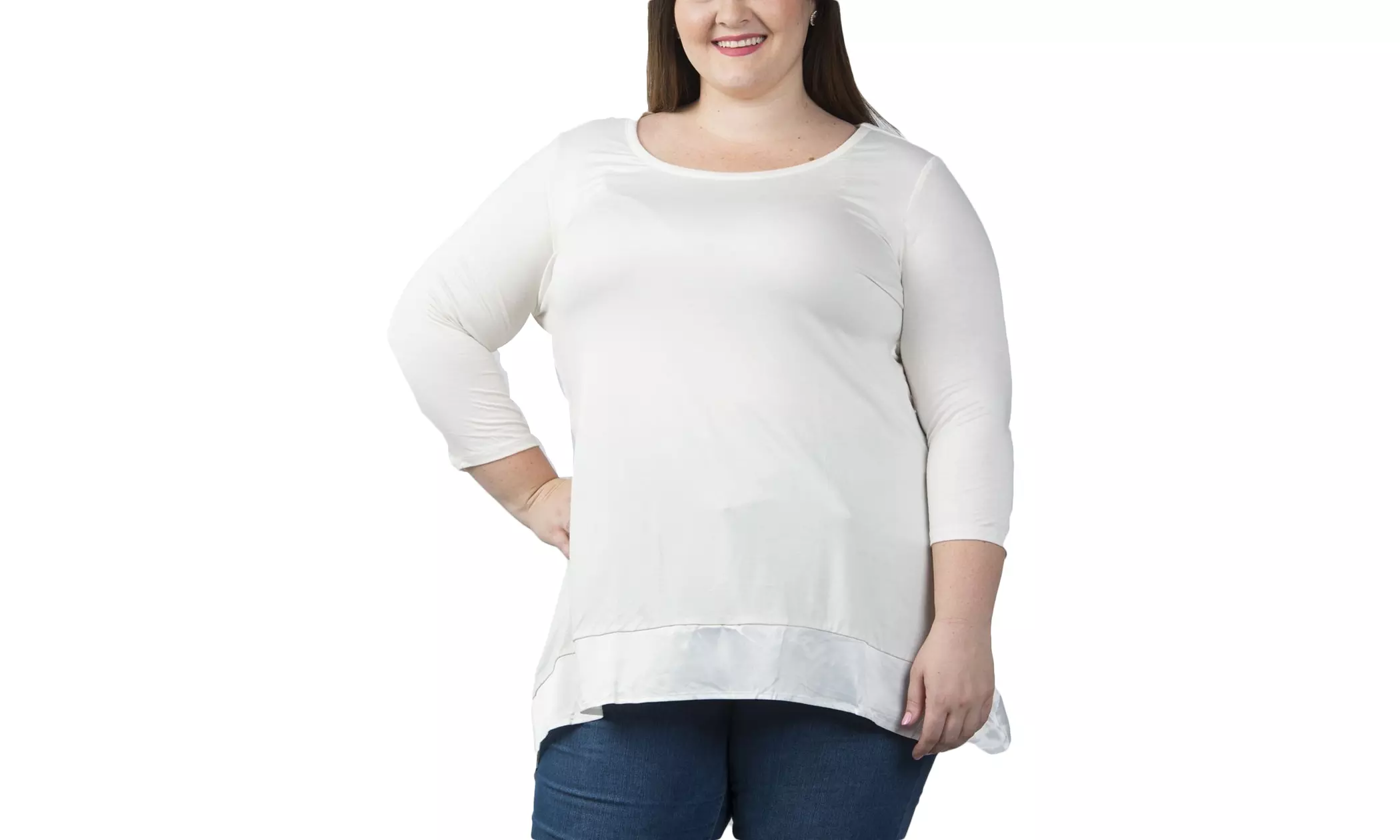 3/4 Bow Back Keyhole Top | Groupon Goods