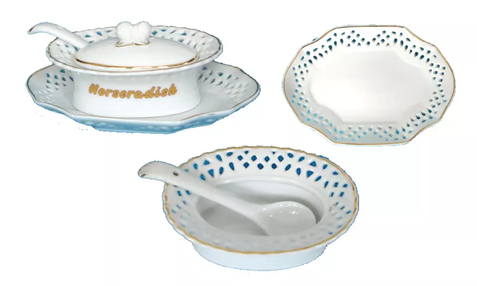 4 PC. Ceramic Porcelain Horse... | Groupon Goods