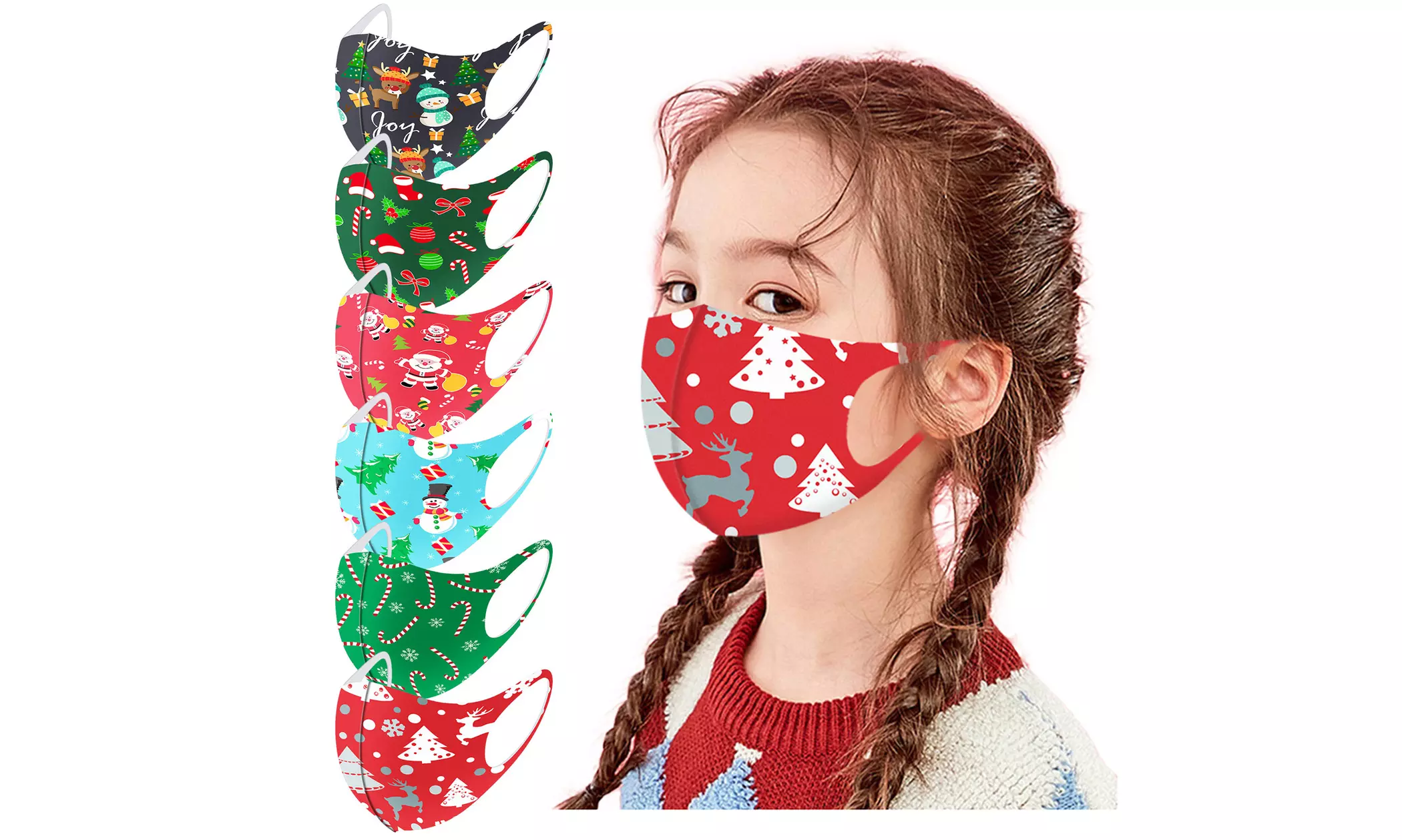 Kids 6Pack Washable Christmas... | Groupon Goods