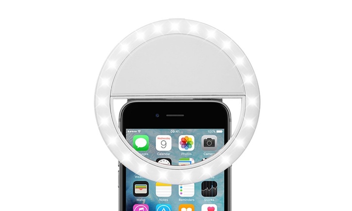 The Ring Light Selfie LED Camera Light for Iphone, Ipad, Galaxy | Groupon