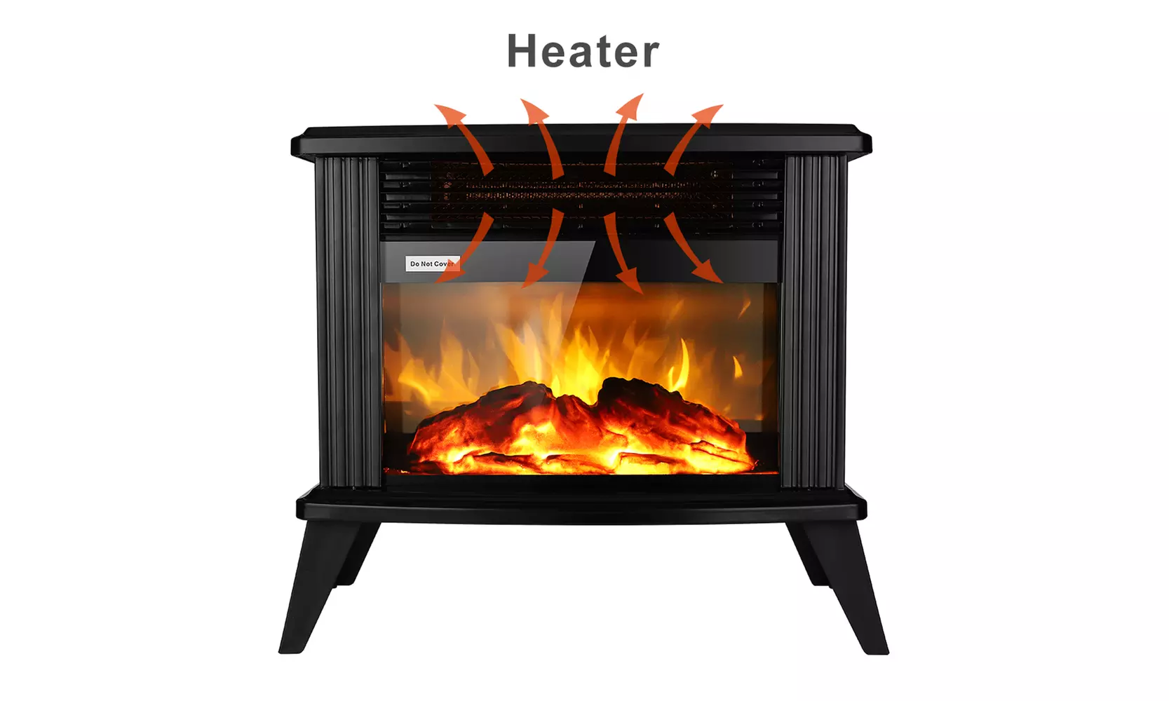 1500w Vertical Fireplace Mech... | Groupon Goods