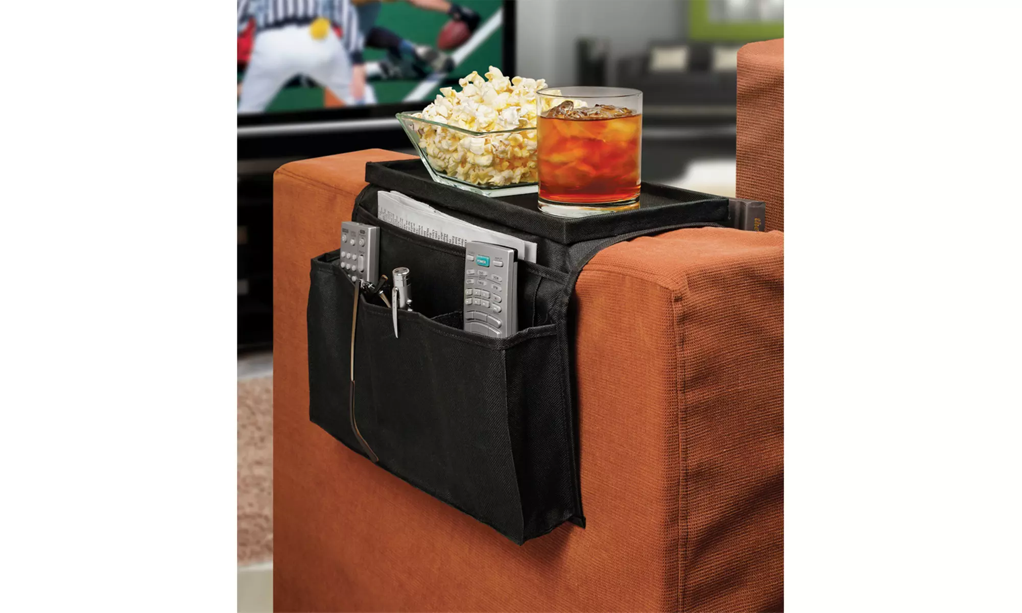 Sofa Arm Rest Remote Organizer | Groupon Goods