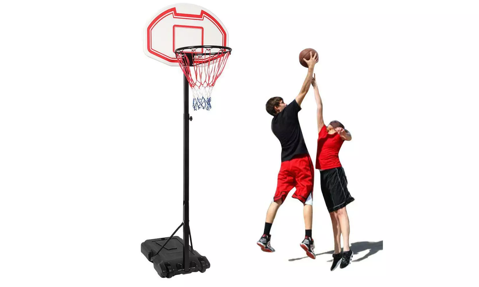 Adjustable 8Ft Basketball Hoo... | Groupon Goods